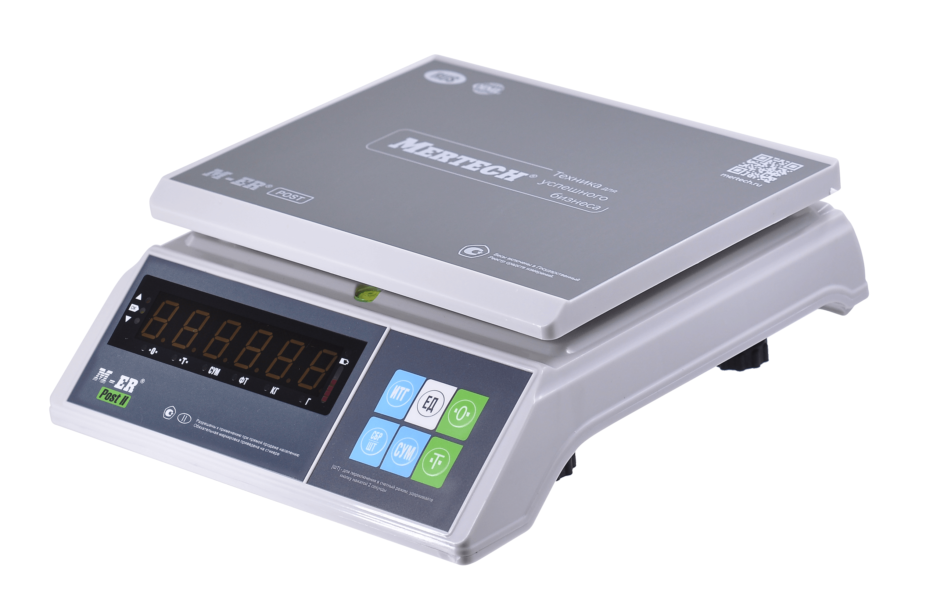 Порционные весы M-ER 326 AFU-3.01 "Post II" LED USB-COM (двойной ...